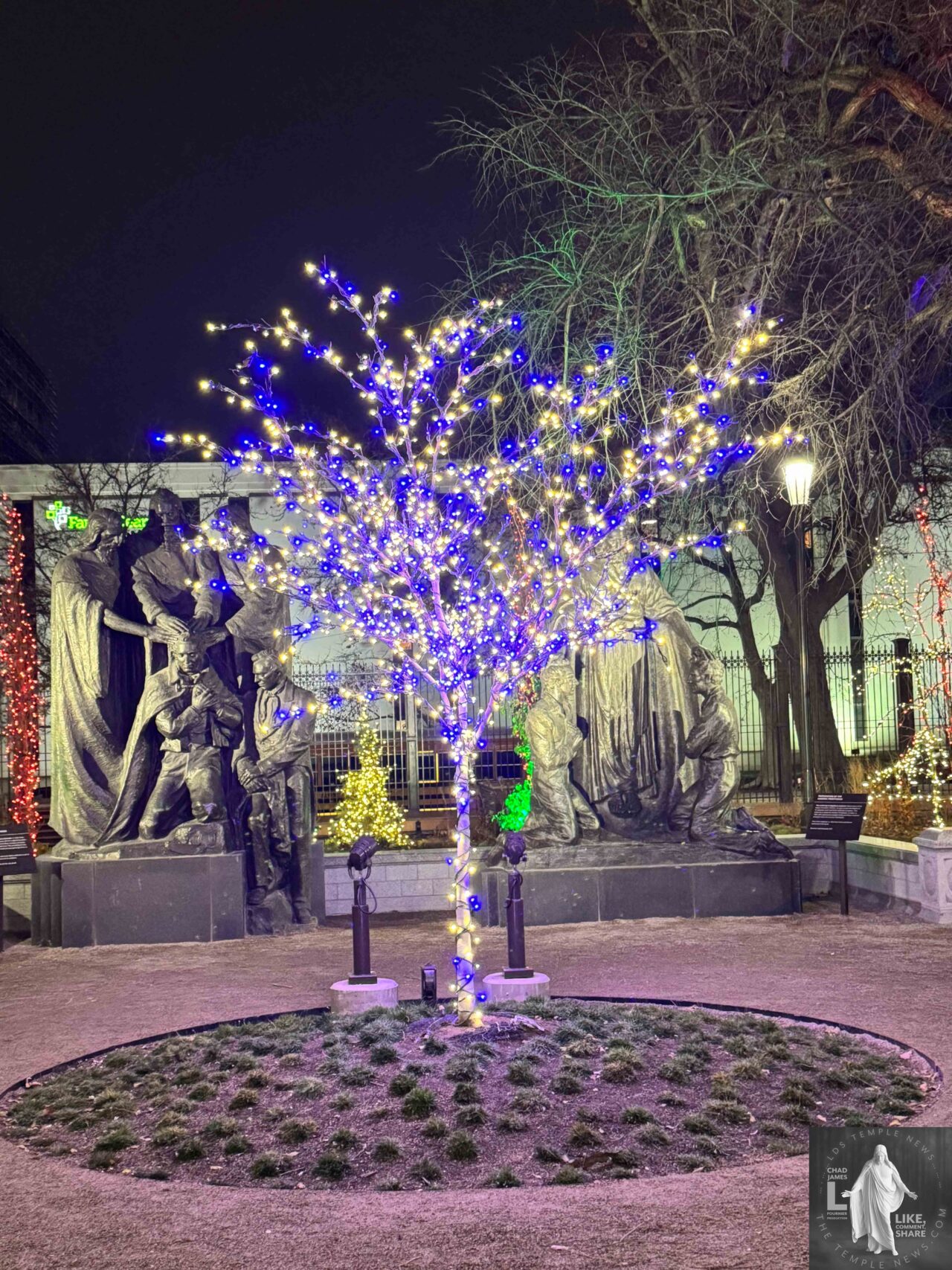 Temple Square Christmas Lights Walking Tour — Christmas Lights Display ...