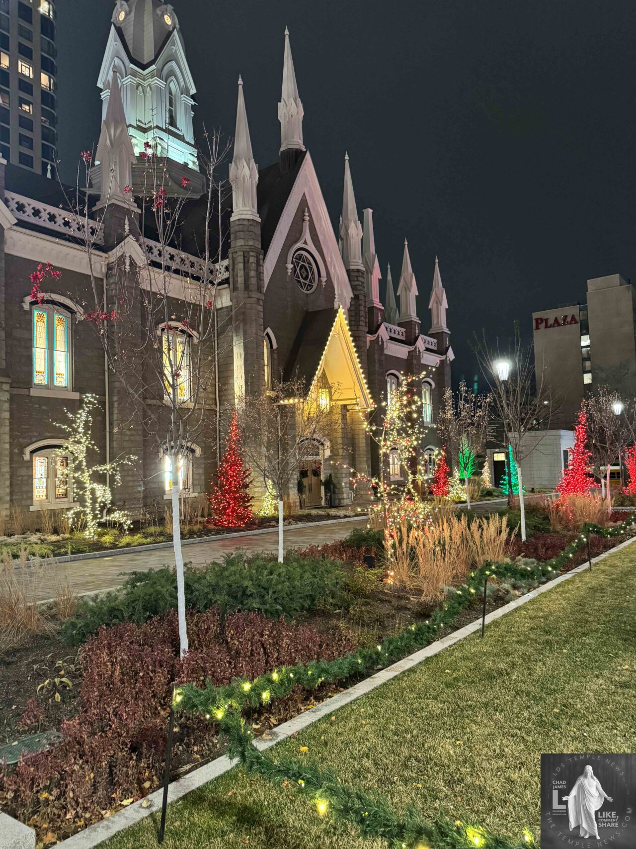 The Temple Square Christmas Lights are On - Church of Jesus Christ ...